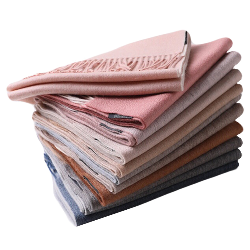 Cashmere Scarf for Womens Black - Dr. MUXUE